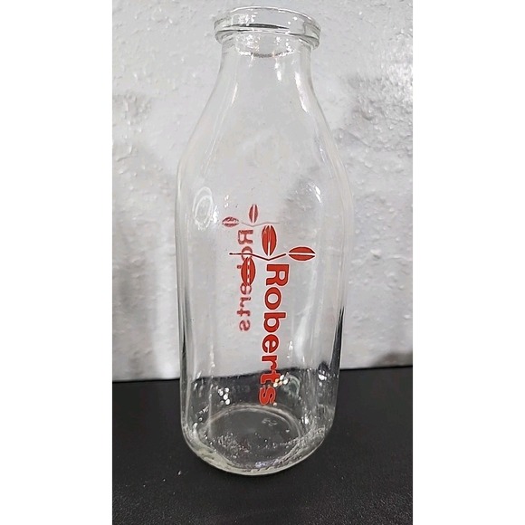 Dining | Vintage Milk Bottle Roberts Dairy One Quart | Poshmark